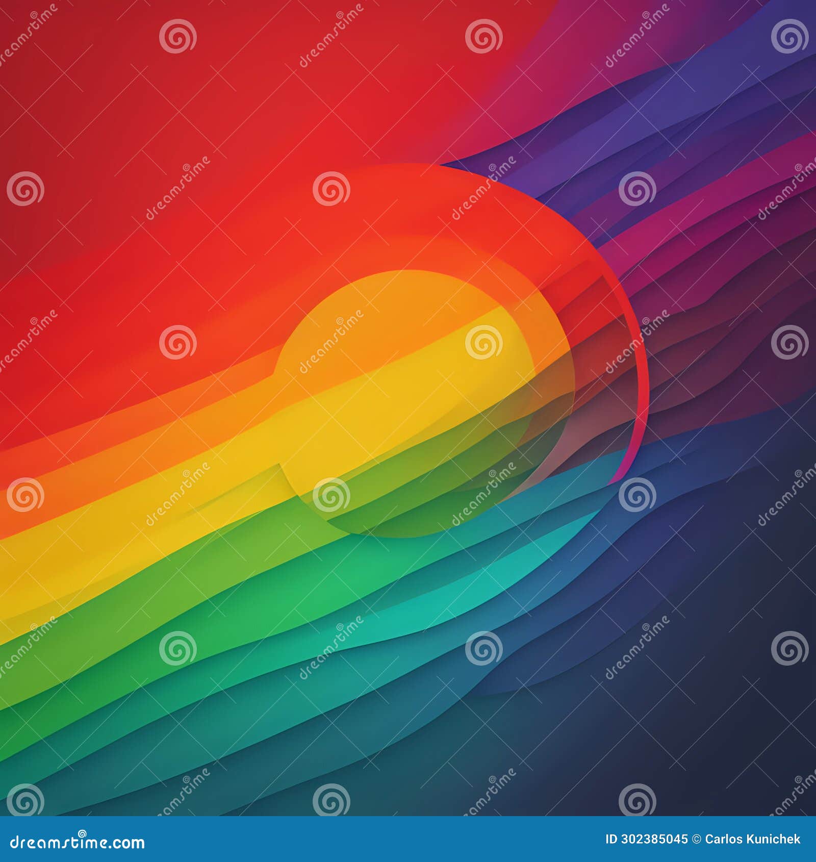 LGBT Symbol and Rainbow Gradient Background. Colorful Rainbow Gradient ...