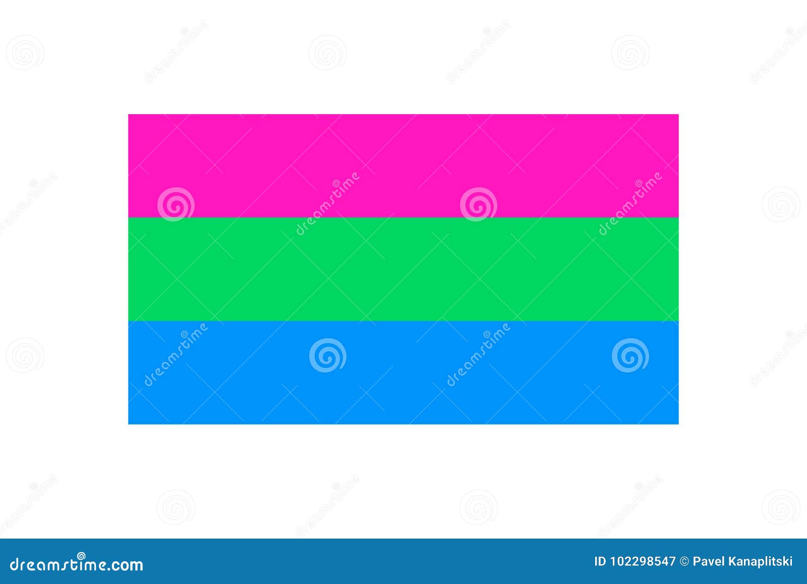 Polysexual Flag Colors, Illustration Image Royalty-Free Stock Photo ...