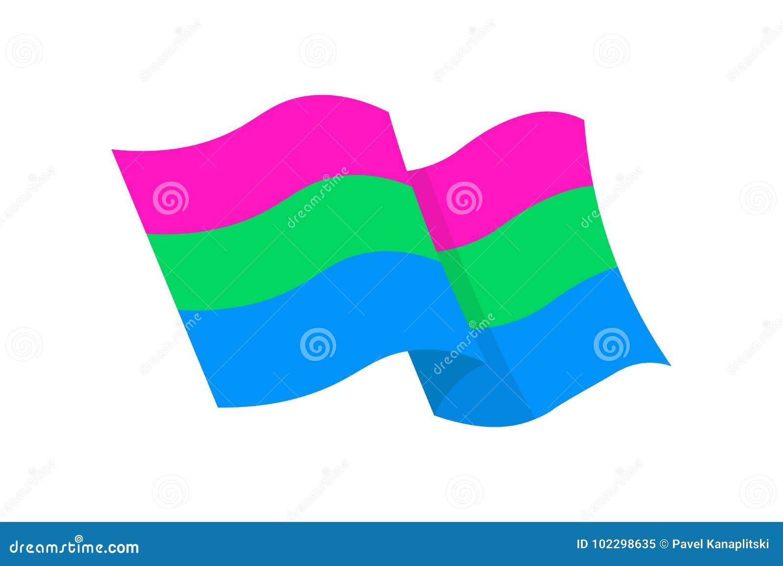 Polysexual Flag Colors, Illustration Image Royalty-Free Stock Photo ...