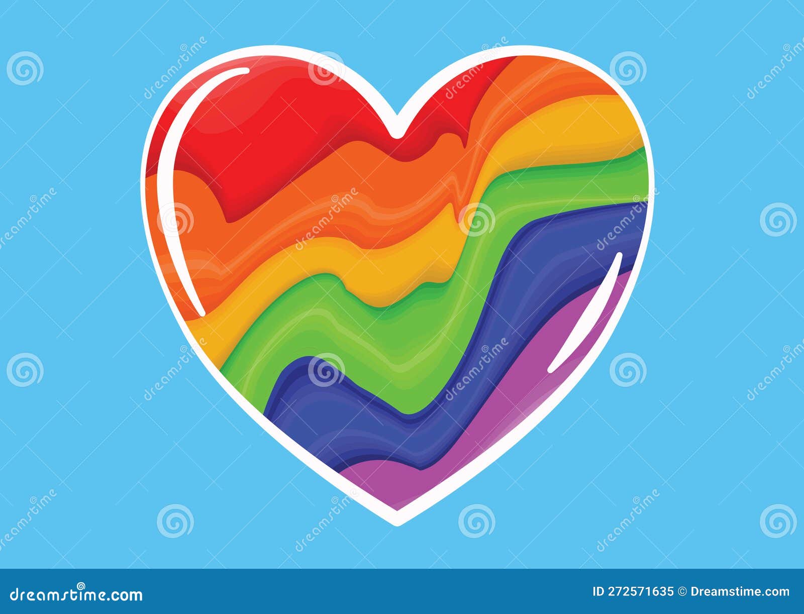 LGBTQ Pride Heart Shape Vector Illustration Stock Illustration ... LGBTQ Pride Heart Shape Vector Illustration Stock Illustration ...