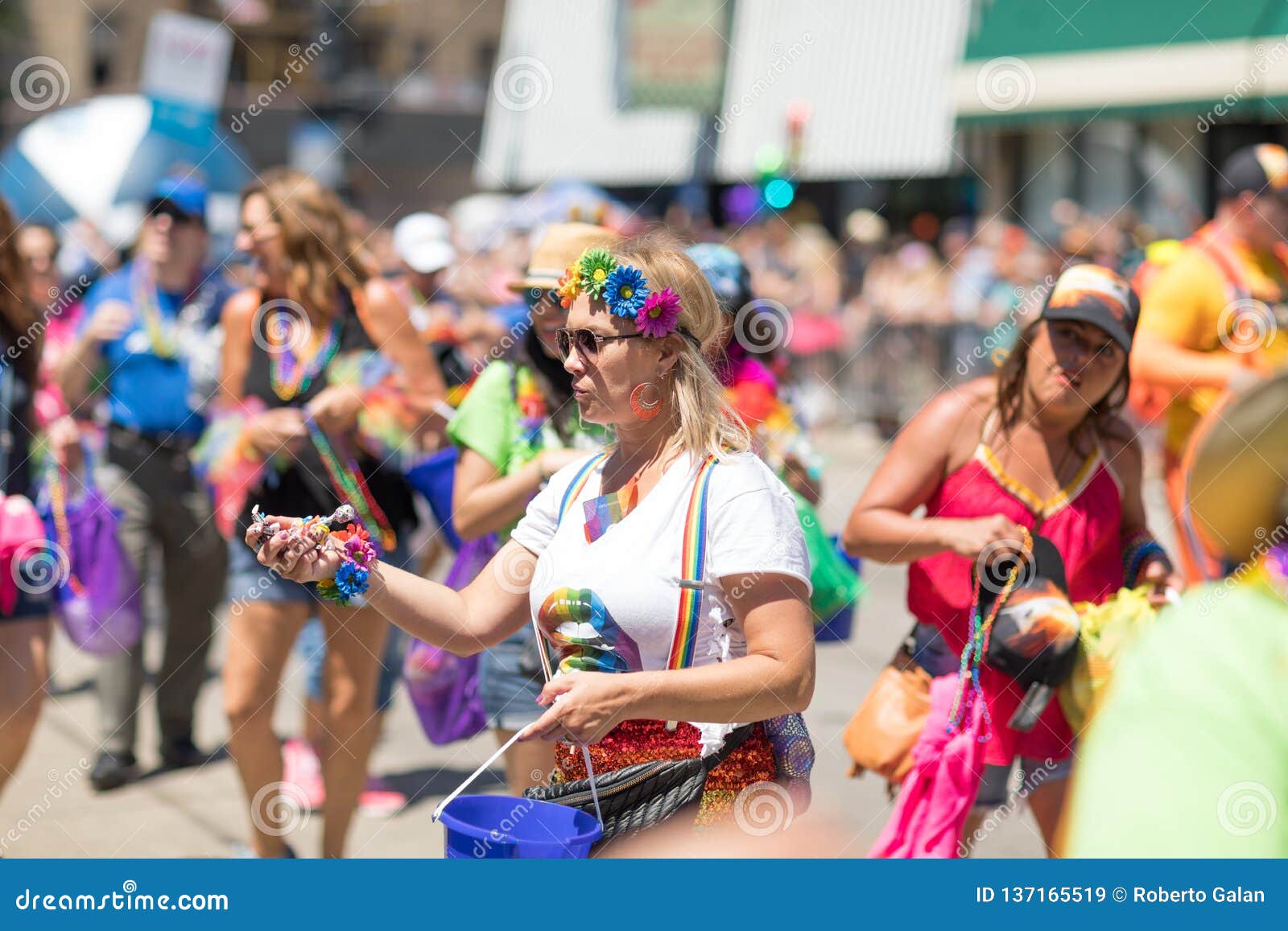 LGBTQ Pride Parade 2018 imagen de archivo editorial. Imagen de ...