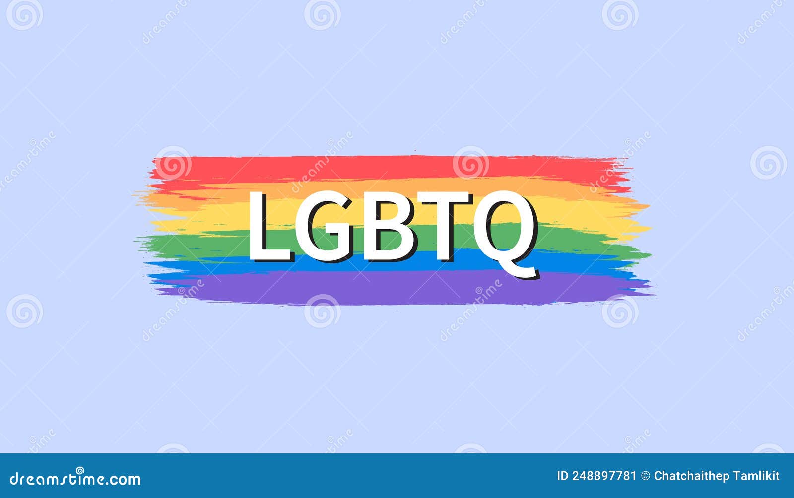 Lgbtq Rainbow Flag Lesbian Gay Bisexual Transgender Concept Pride
