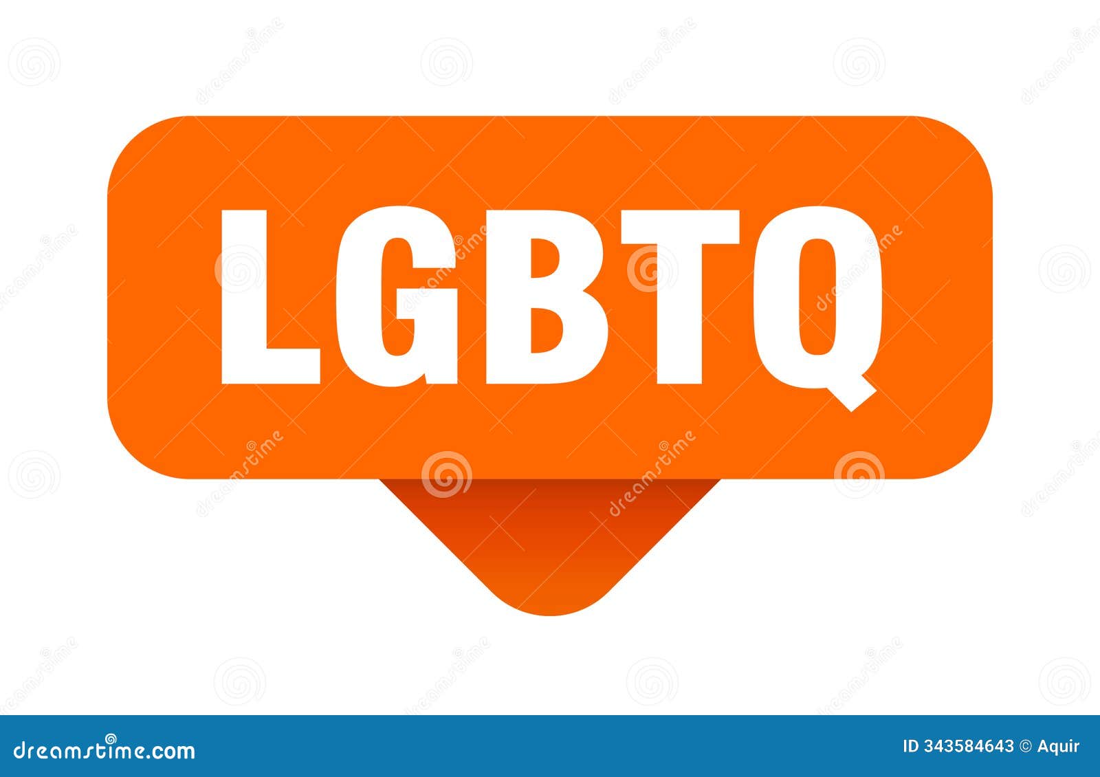 Lgbtq Sticker. Lgbtq Sign On Transparent Background Vector Illustration ...