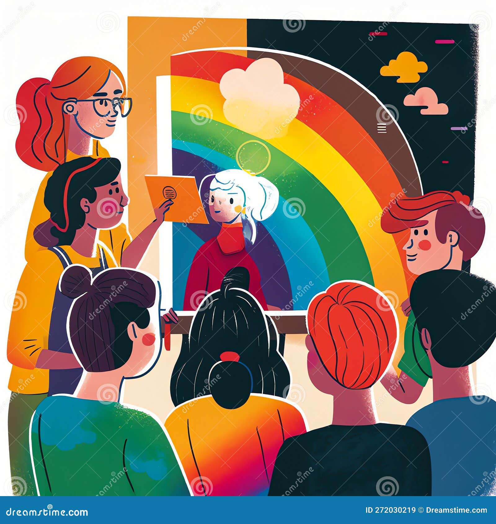 Teacher Creating Learning Product Using ADDIE Model Vector Illustration ...