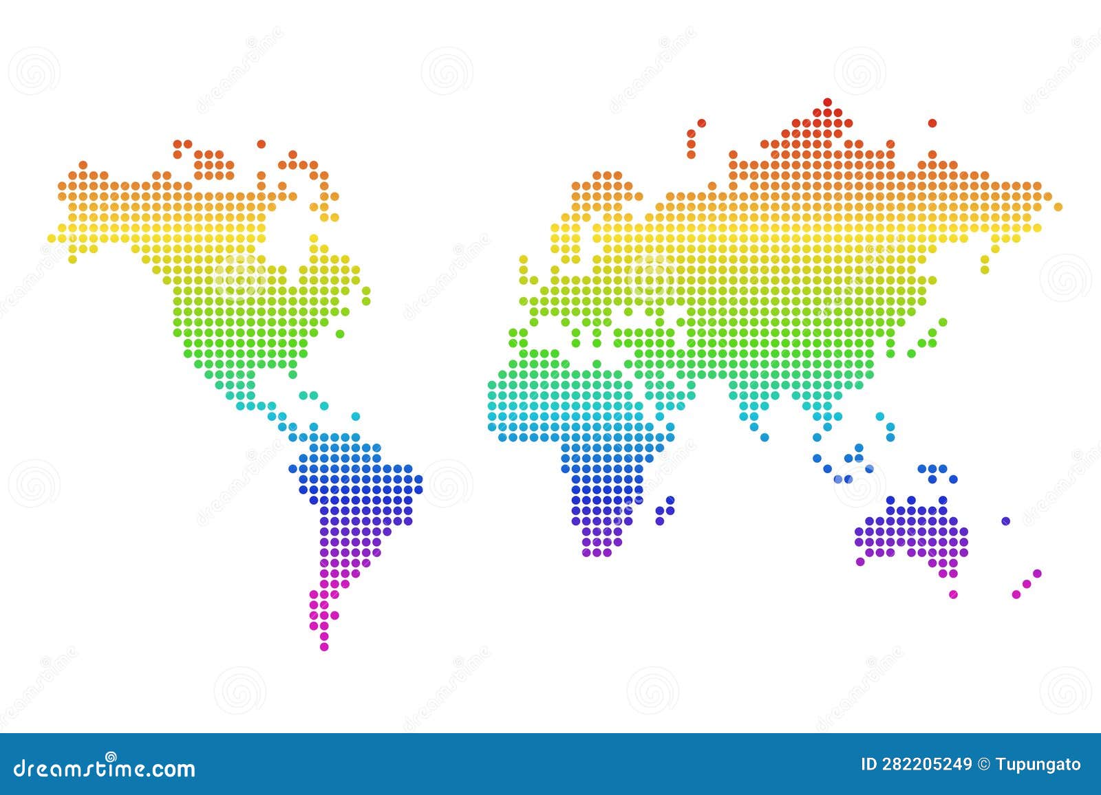 LGBTQ World Map Rainbow Color Vector Stock Vector - Illustration of ...