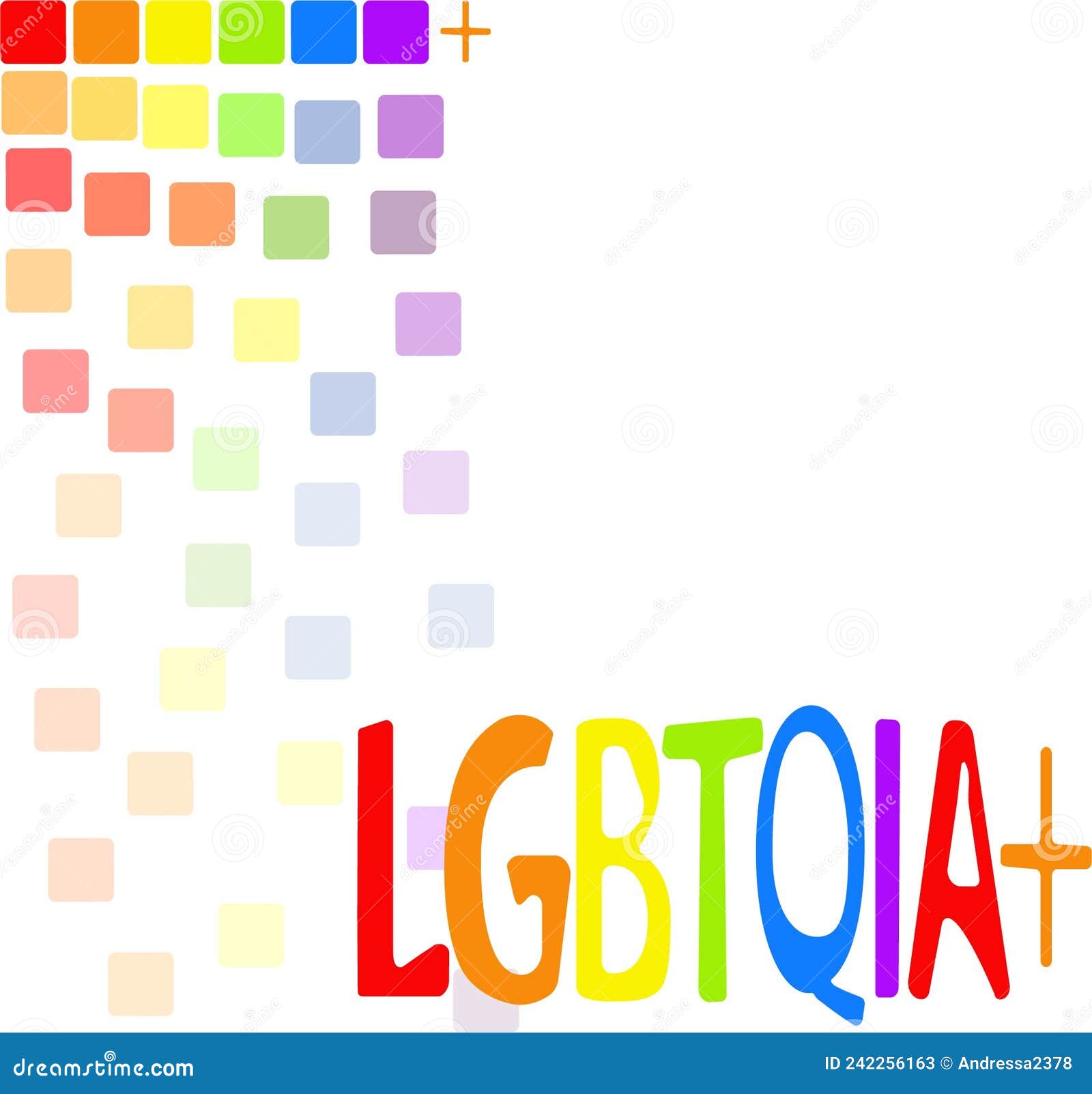 Colors Cubes LGBTQIA+ Pride Stock Vector - Illustration of lgbtqia ...
