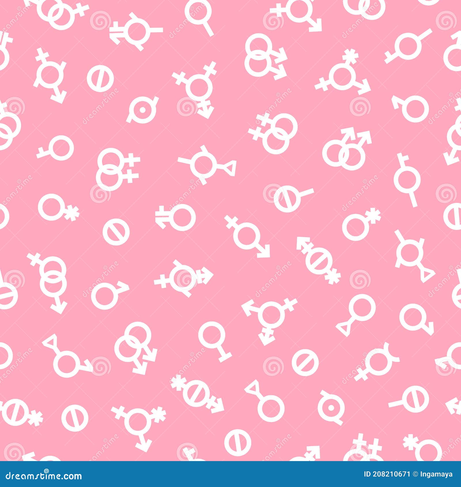 Lgdt Pride Gender Seamless Pattern Bigender Agender Neutrois