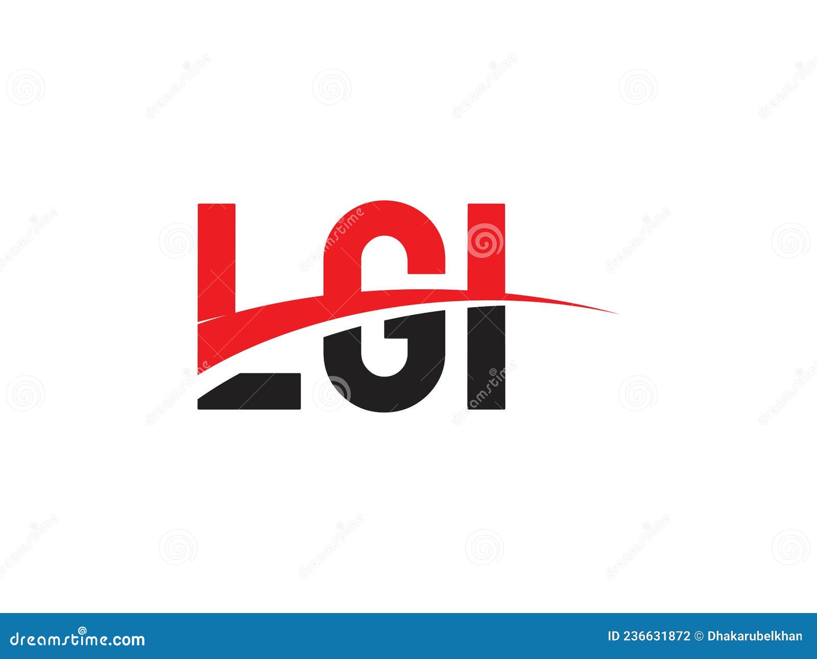 LGI Letter Initial Logo Design Stock Vector - Illustration of logo ...