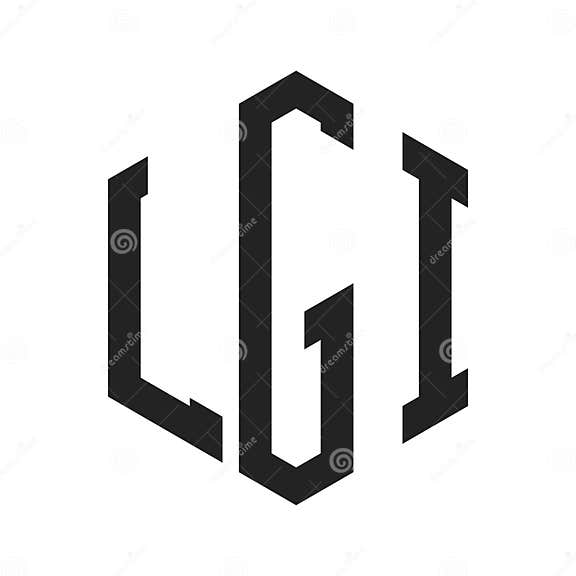 LGI Logo Design. Initial Letter LGI Monogram Logo Using Hexagon Shape ...