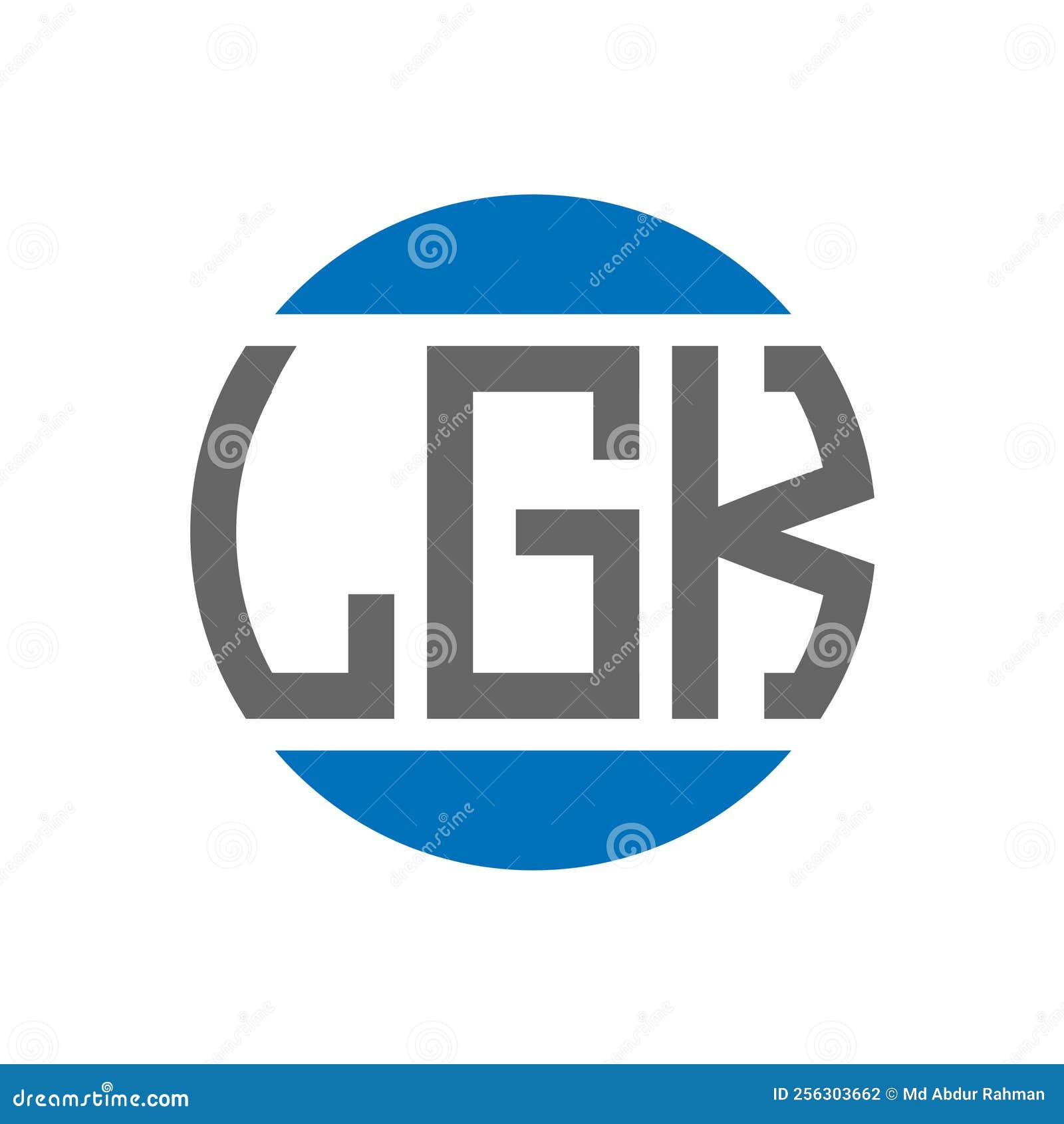 LGK Letter Logo Design on White Background. LGK Creative Initials ...