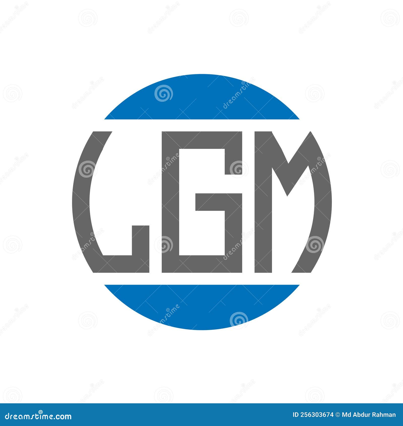 LGM Letter Logo Design on White Background. LGM Creative Initials ...
