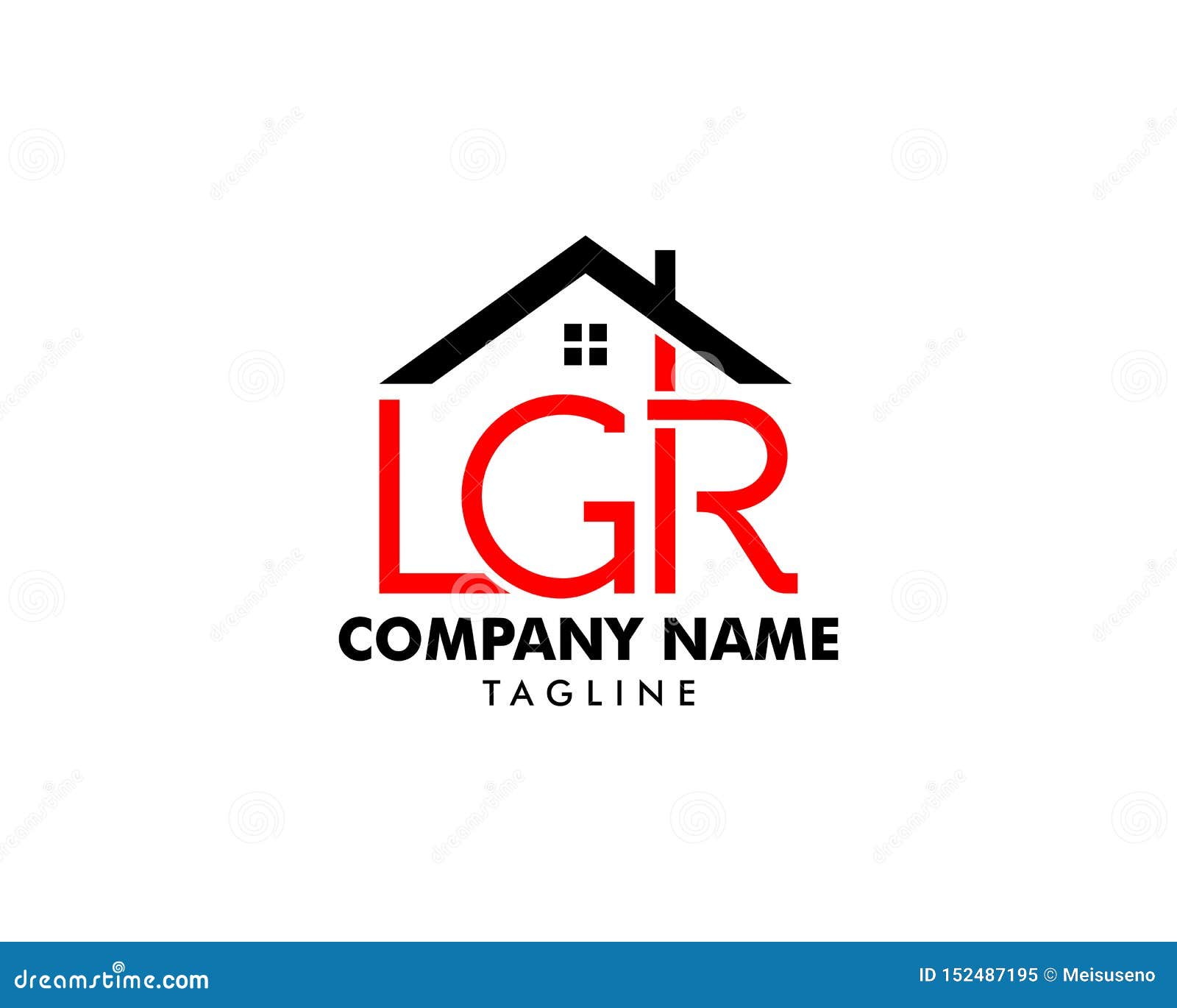 LGR Letter Real Estate Logo Design Stock Vector - Illustration of ...
