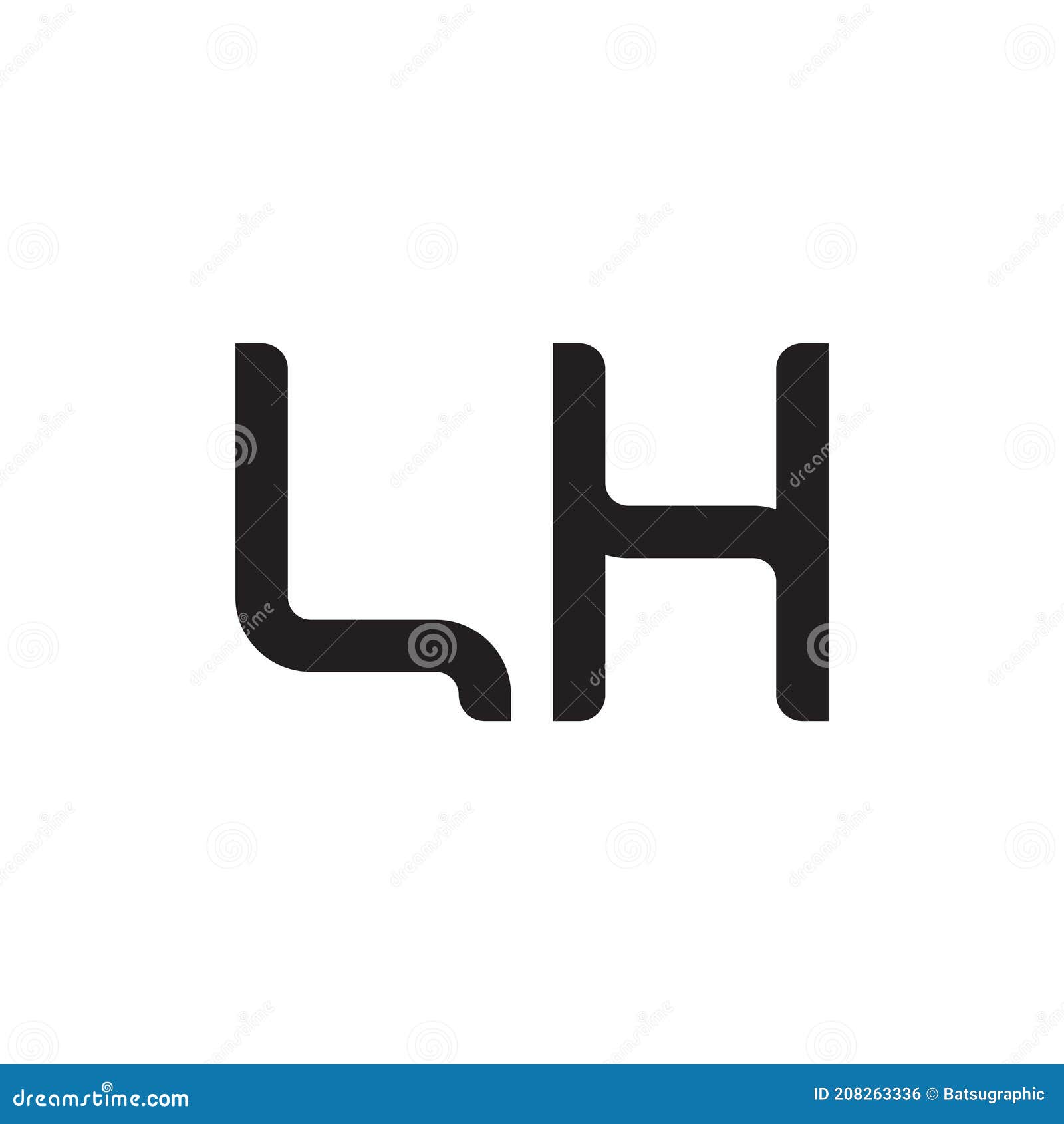 Lh Initial Letter Vector Logo Icon Stock Vector - Illustration of ...