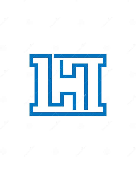 LH Initials logo stock vector. Illustration of simple - 79627116