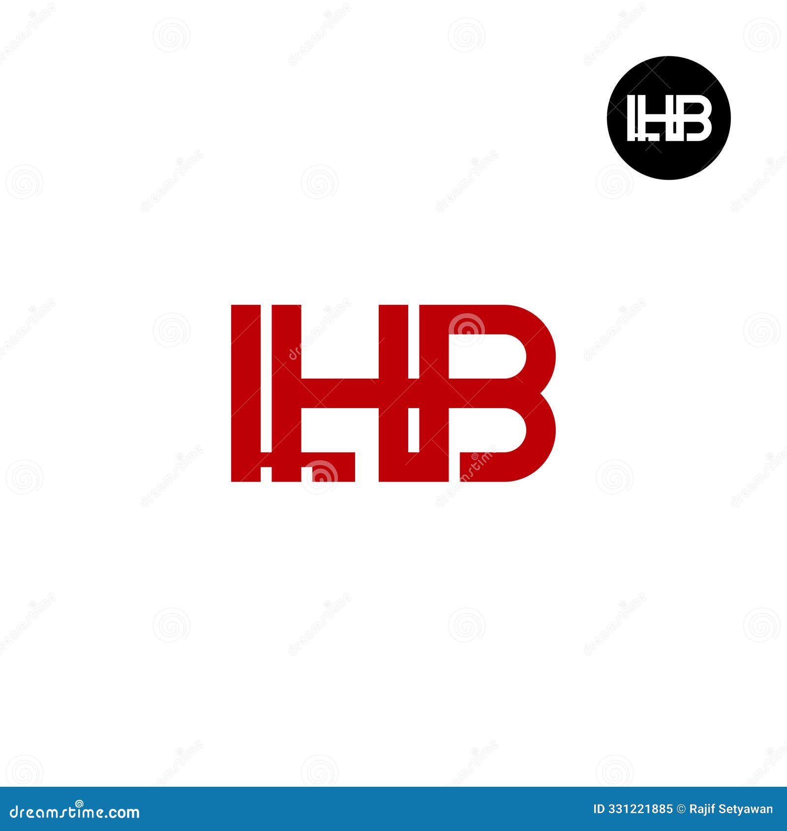 LHB Logo Letter Monogram Design Stock Vector - Illustration of minimal ...