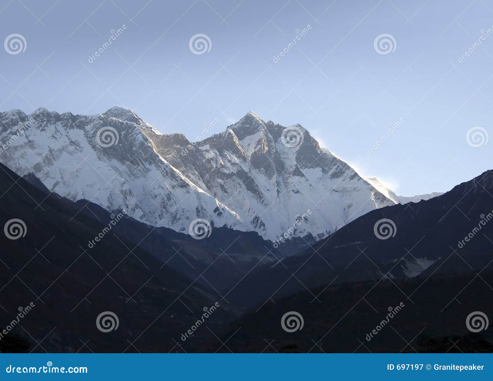 Lhotse - Nepal stock image. Image of backpacking, sagarmatha - 697197