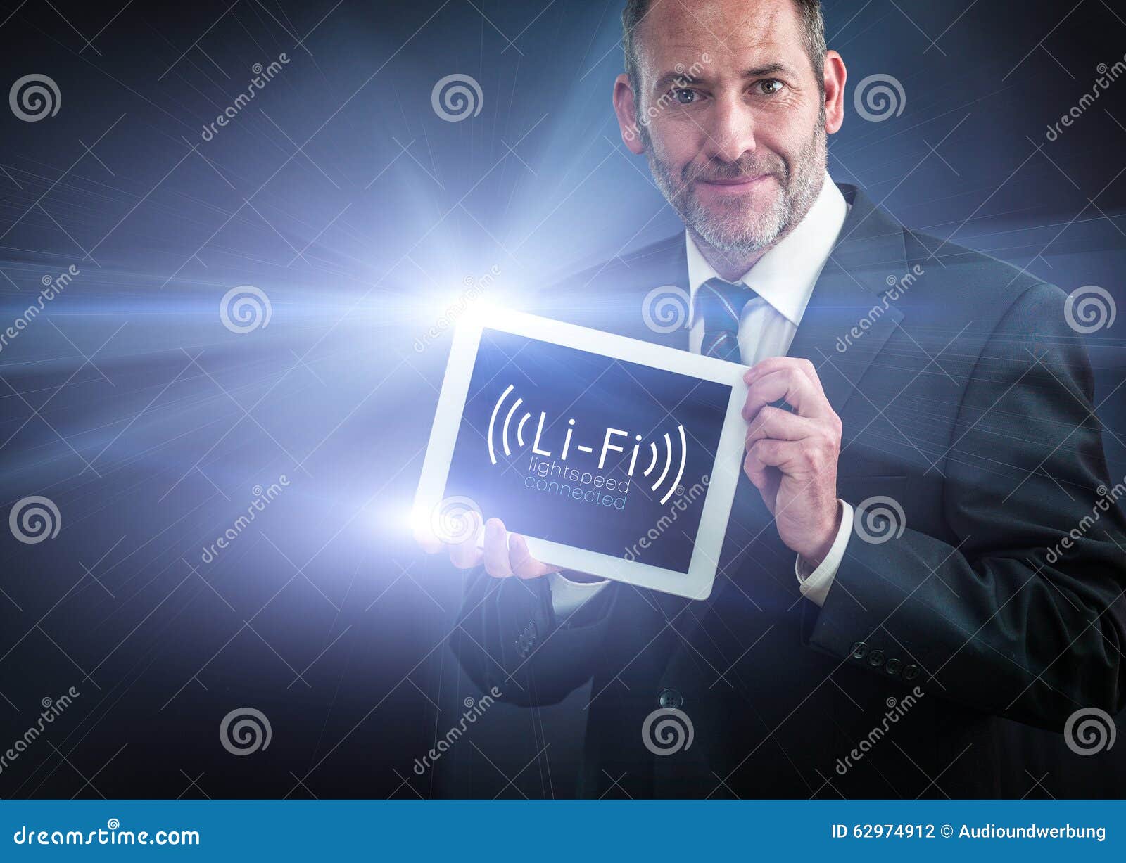 Li-Fi High Speed Wireless Connection Stock Photo - Image of icon ...