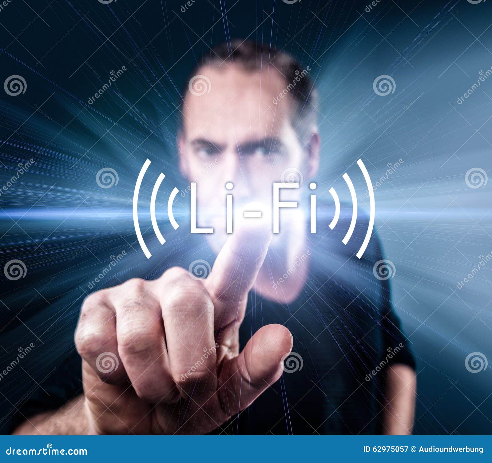 Li-Fi High Speed Wireless Connection Stock Image - Image of mobile ...