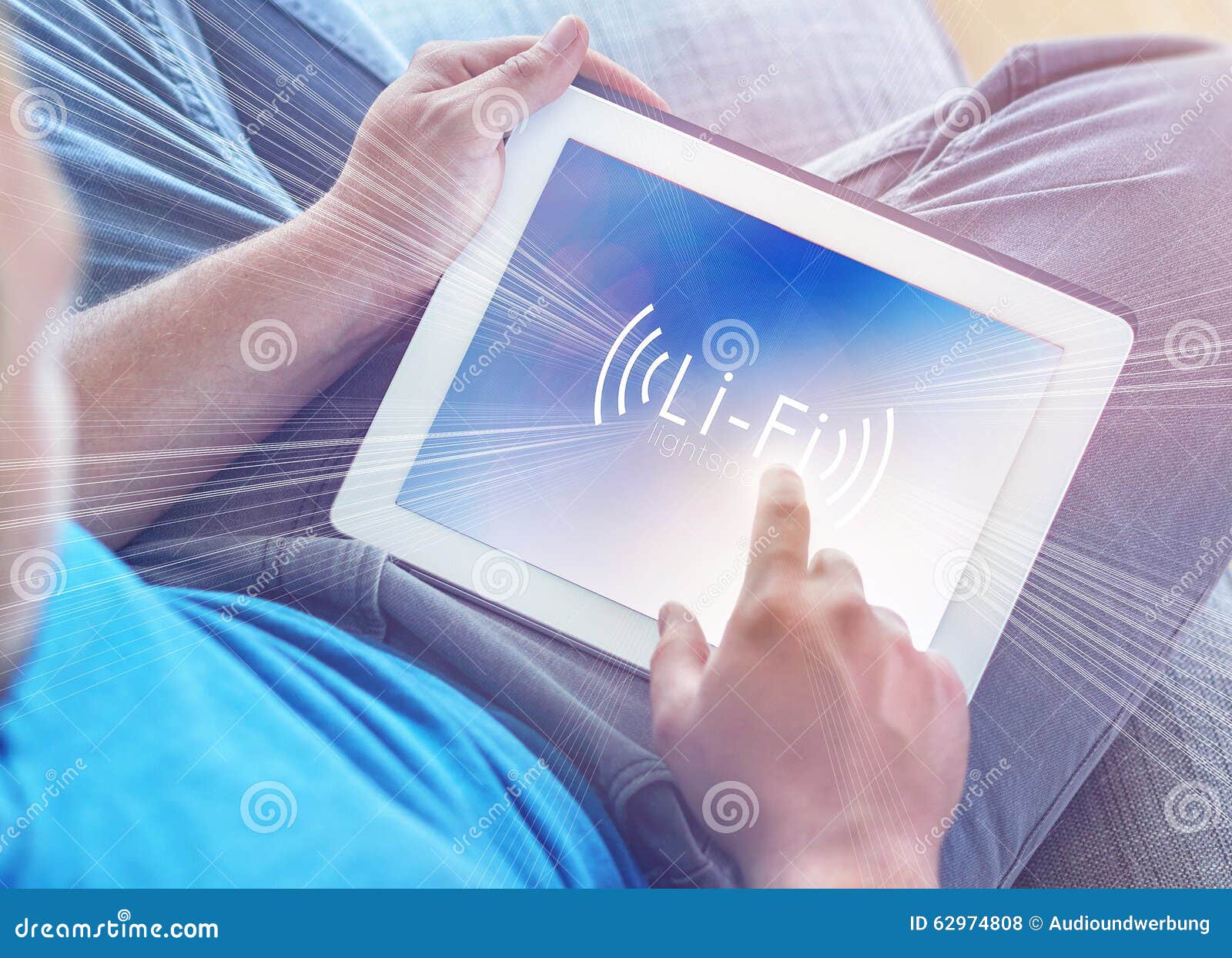 Li-Fi High Speed Wireless Connection Stock Photo - Image of connection ...