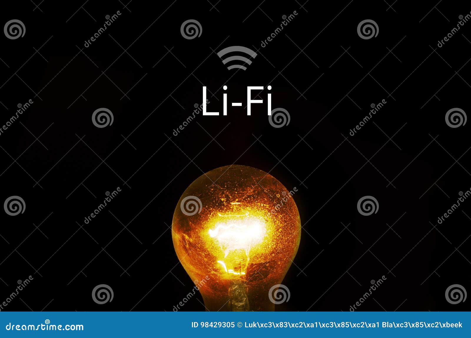 Li-fi technology stock image. Image of atom, bulb, glass - 98429305