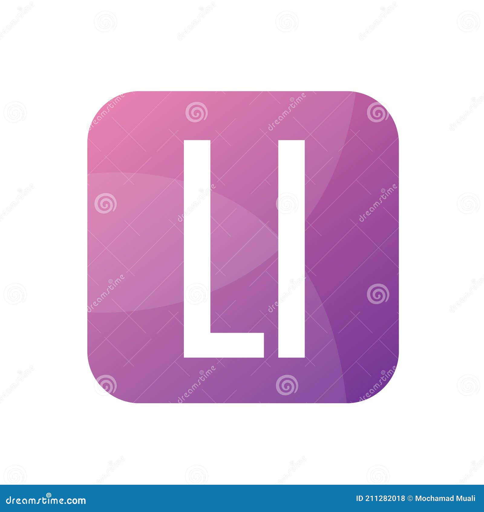 LI Letter Logo Design with Simple Style Stock Vector - Illustration of ...