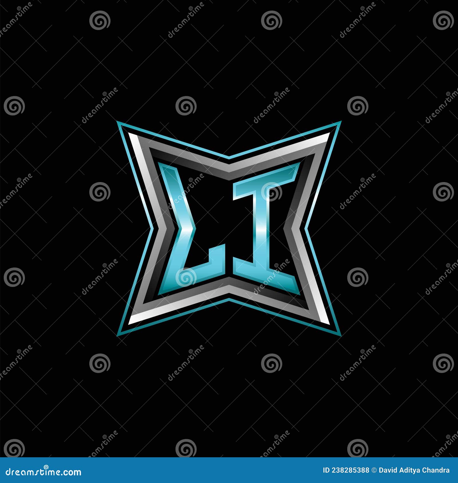 LI Logo Monogram Geometric Modern Design Stock Vector - Illustration of ...