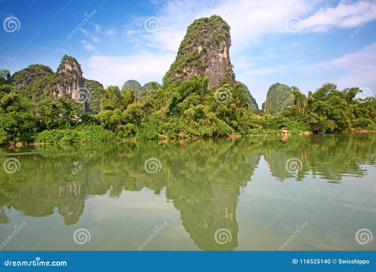 Li River stock foto. Image of boot, kalksteen, china - 116525140