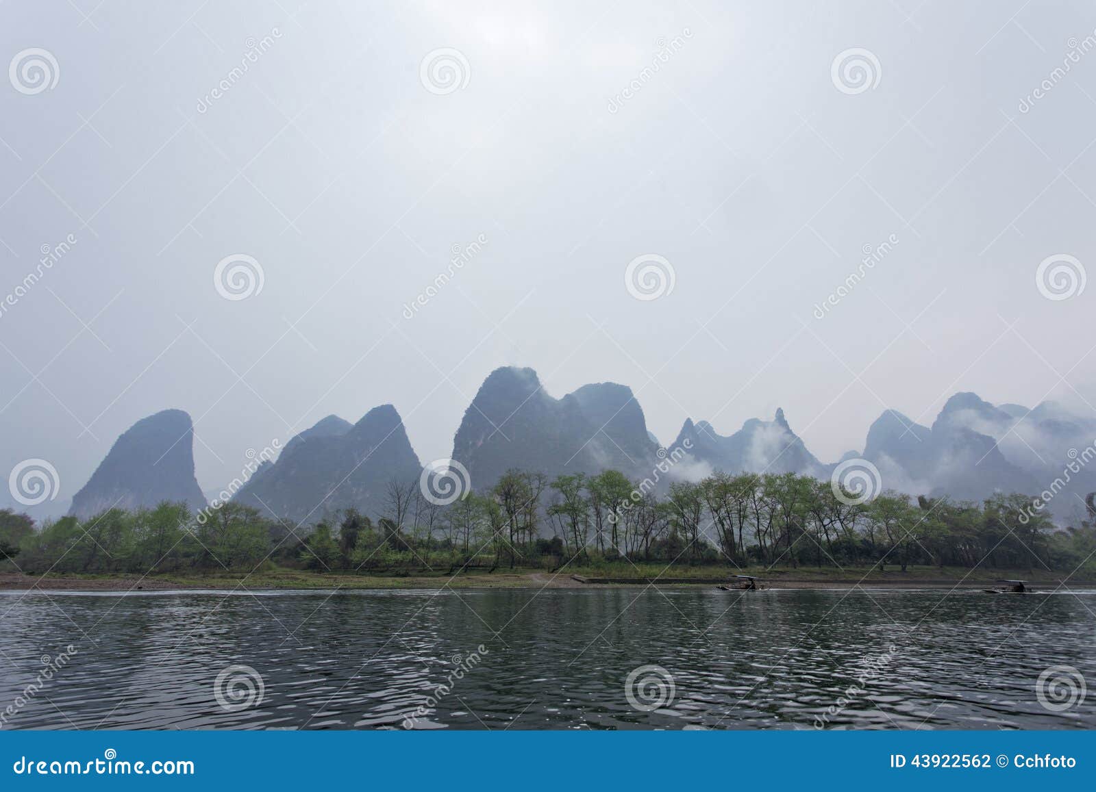 Li River scenery sight stock photo. Image of stone, guilin - 43922562