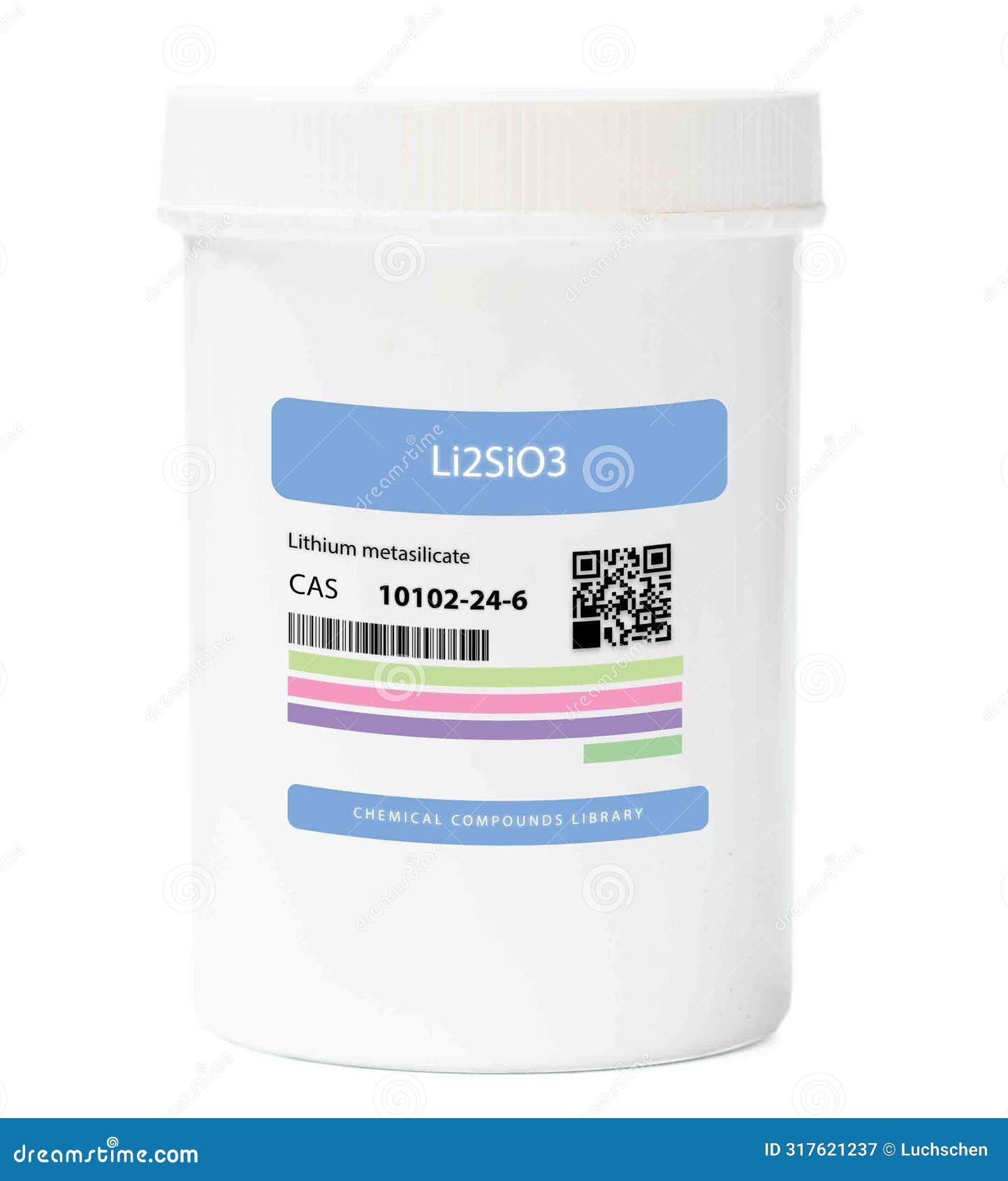 Li2SiO3 - Lithium Silicate stock image. Image of silicate - 317621237