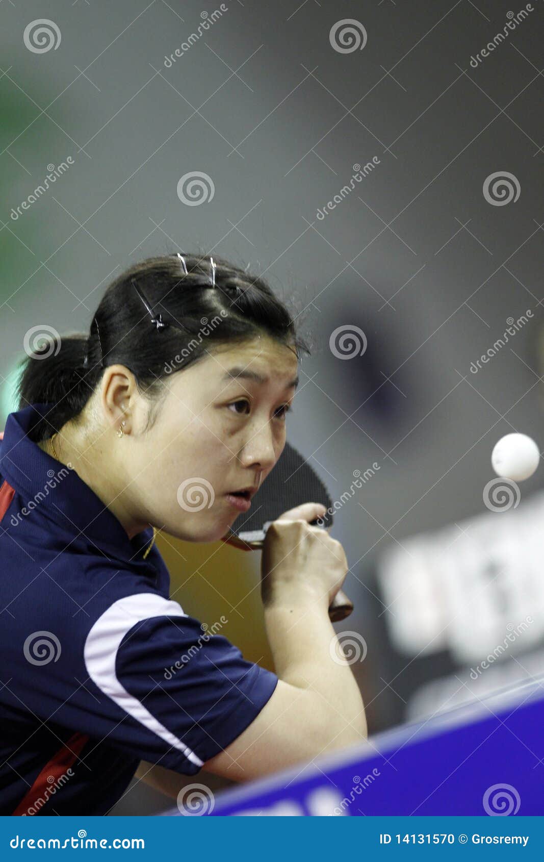 Li Xue (FRA) editorial image. Image of pong, ping, nimes - 14131570