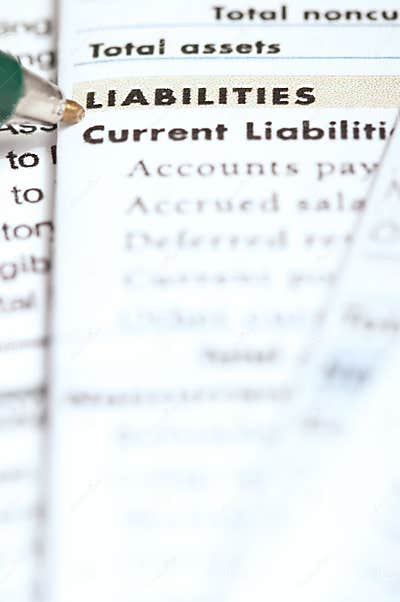 Liabilities stock image. Image of company, accounting - 3433667