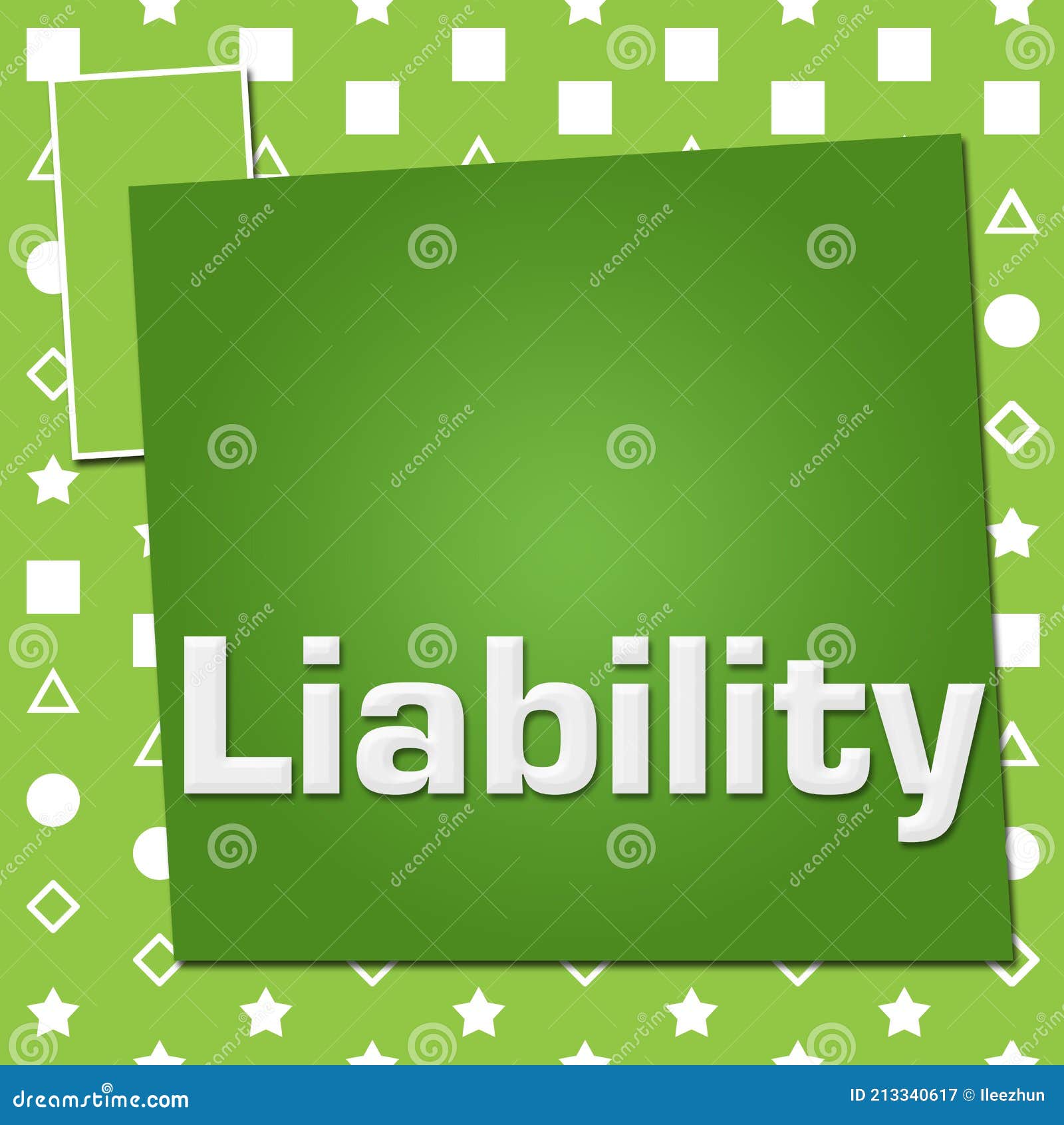 Liability Green Basic Symbol Squares Stock Illustration - Illustration ...