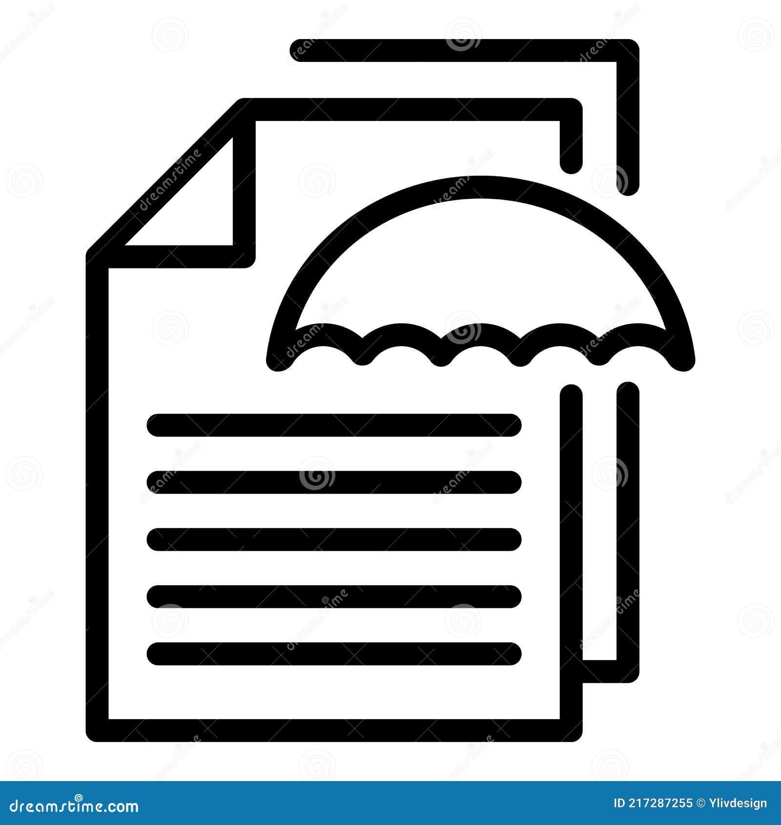 Liability Insurance Icon, Outline Style Stock Vector - Illustration of ...