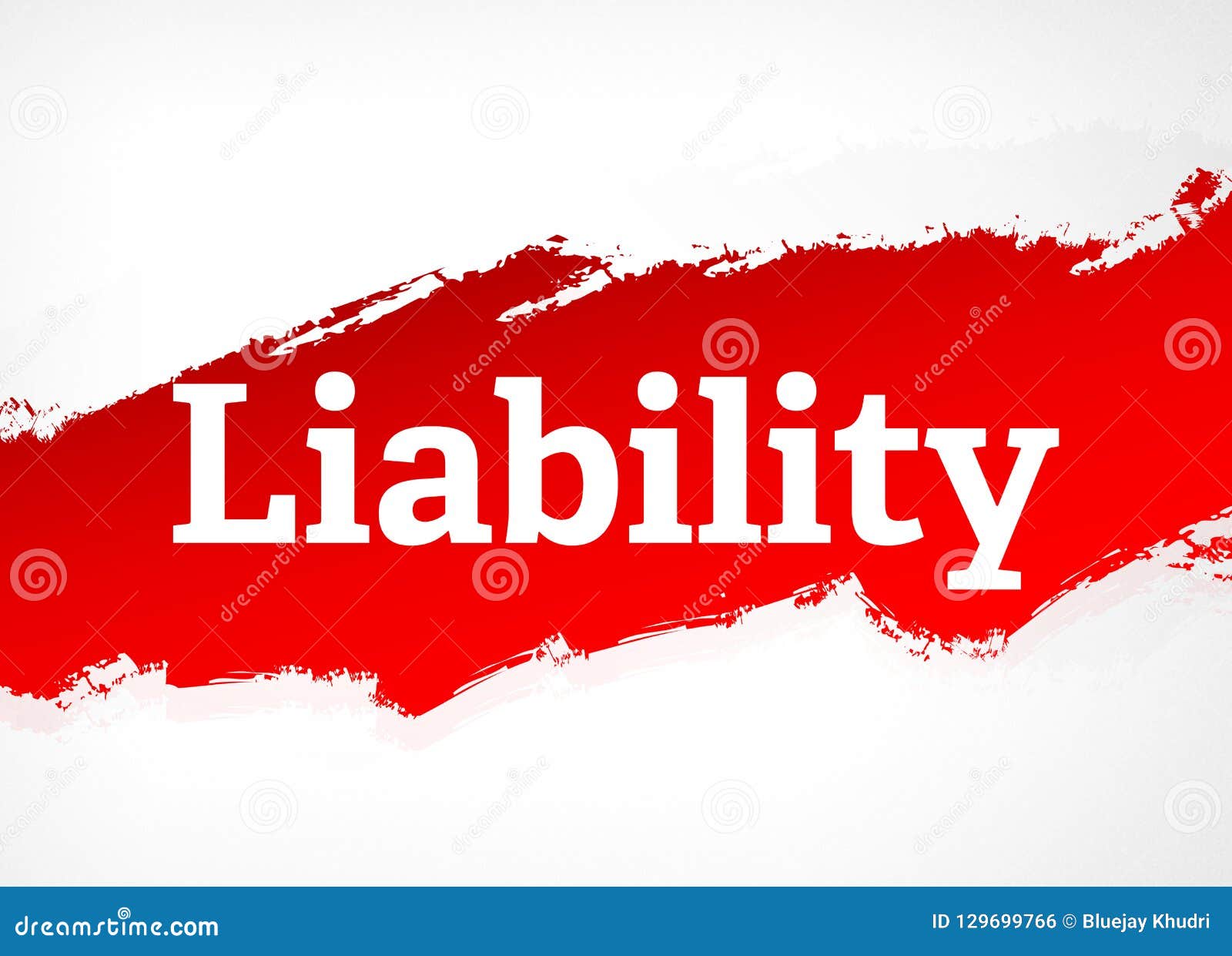 Liability Red Brush Abstract Background Illustration Stock Illustration ...