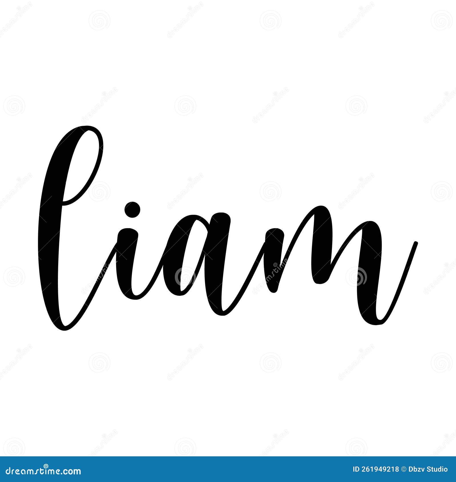 LIAM, Liam Handwritten Signature Logo Design Cartoon Vector ...