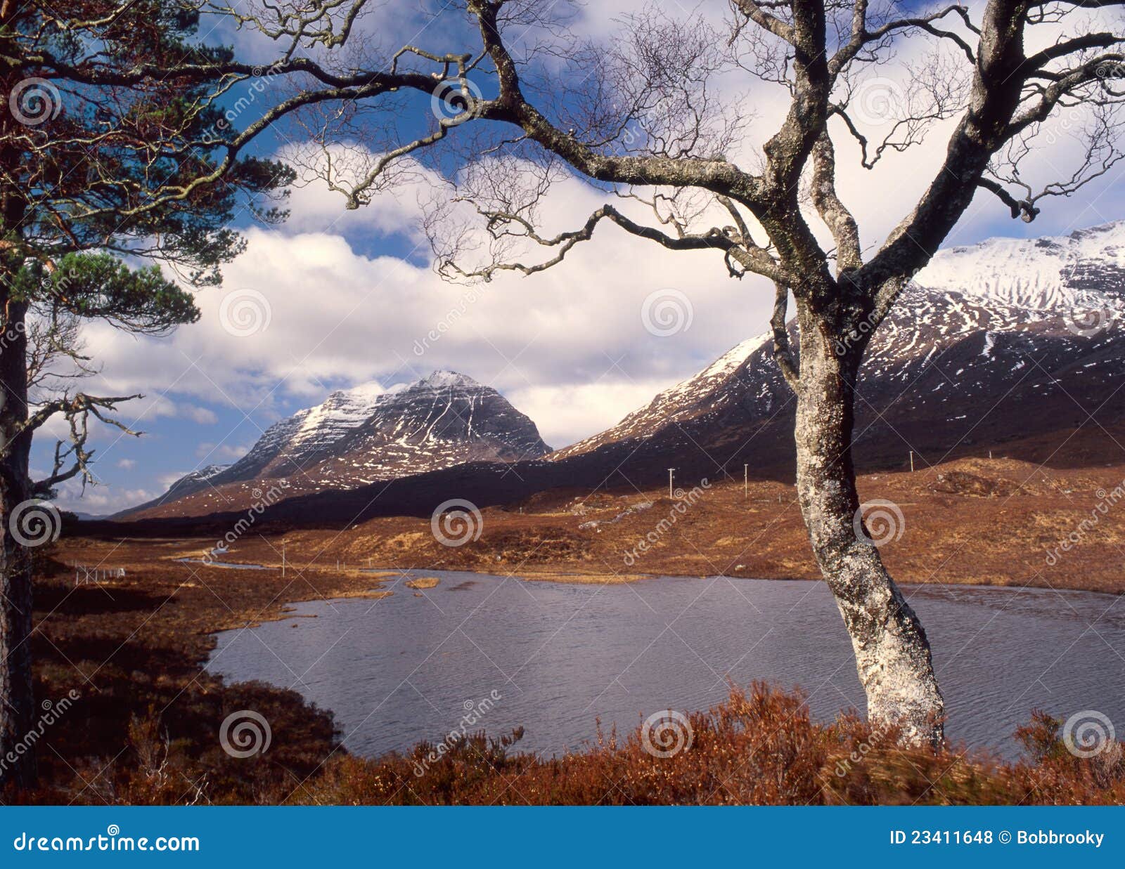 Liathach, a Torridon Mountain, Scotland Stock Photo - Image of grey ...