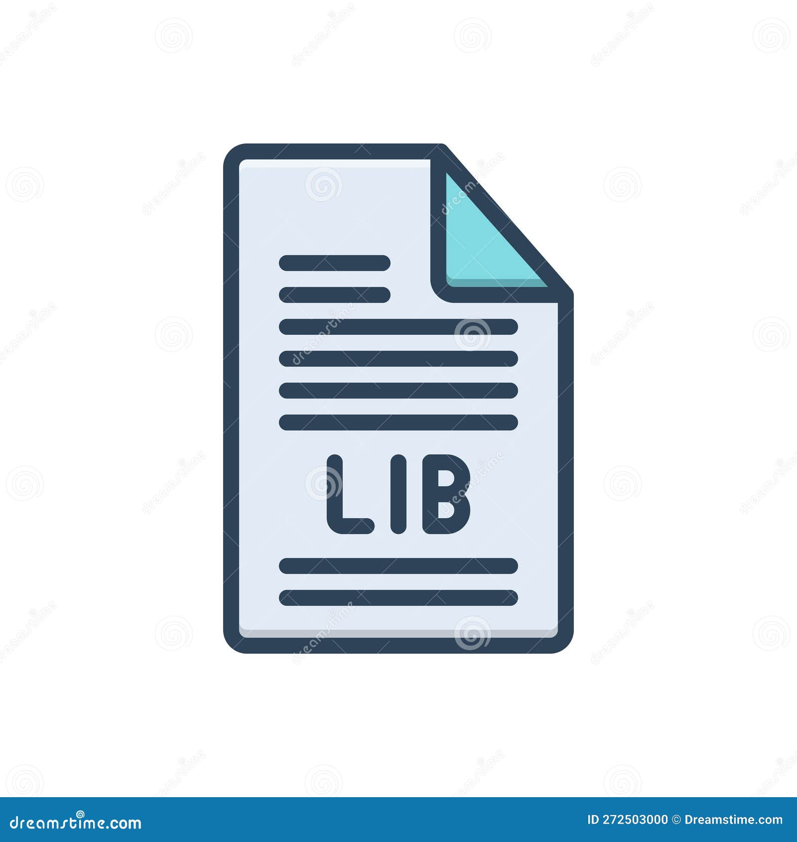 Color Illustration Icon for Lib, File and Sign Stock Vector ...