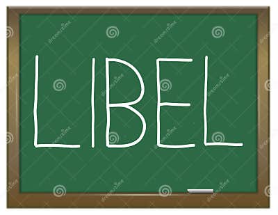Libel concept. stock illustration. Illustration of character - 29619967