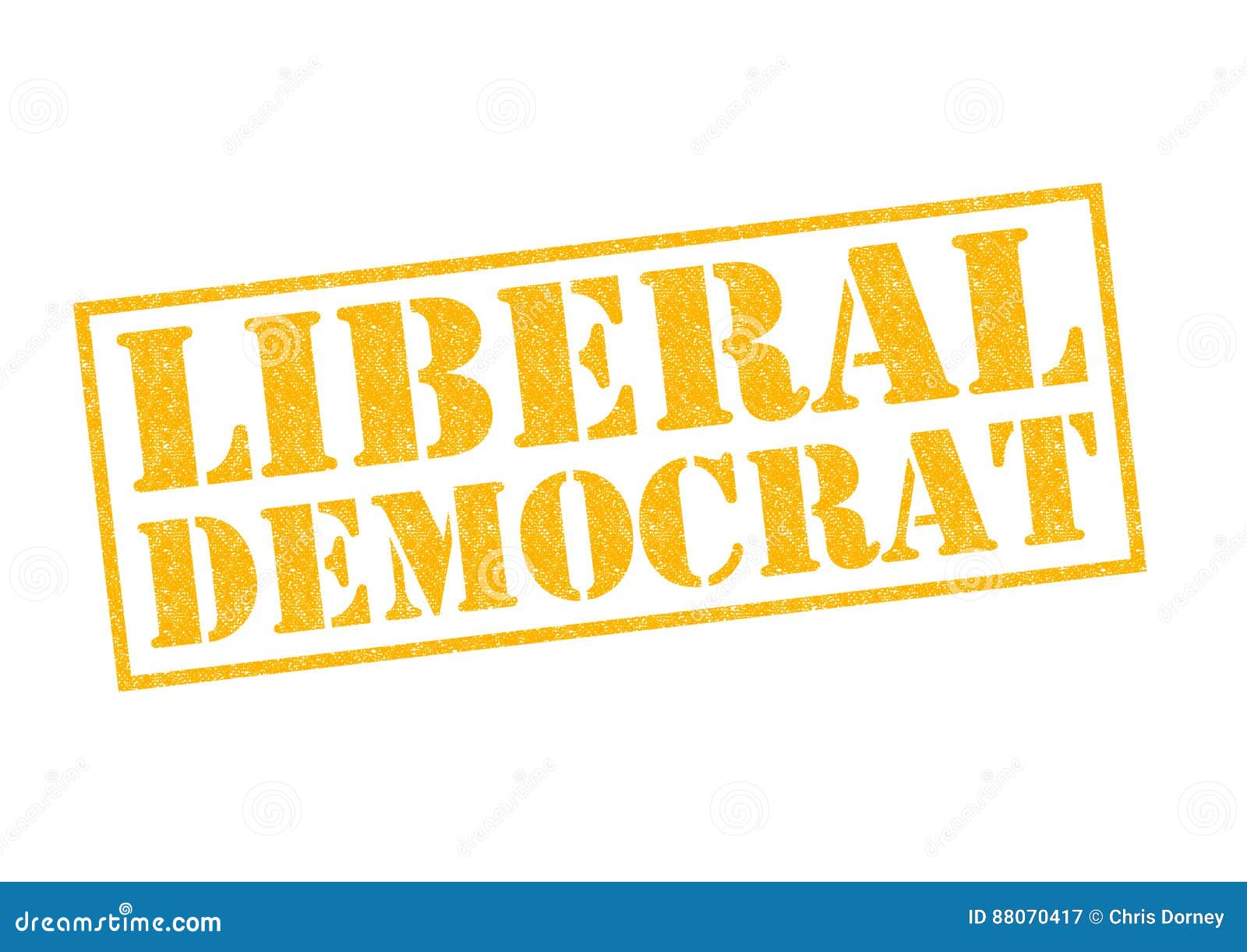 Liberal Rubber Stamp Isolated On White Background. Cartoon Vector ...