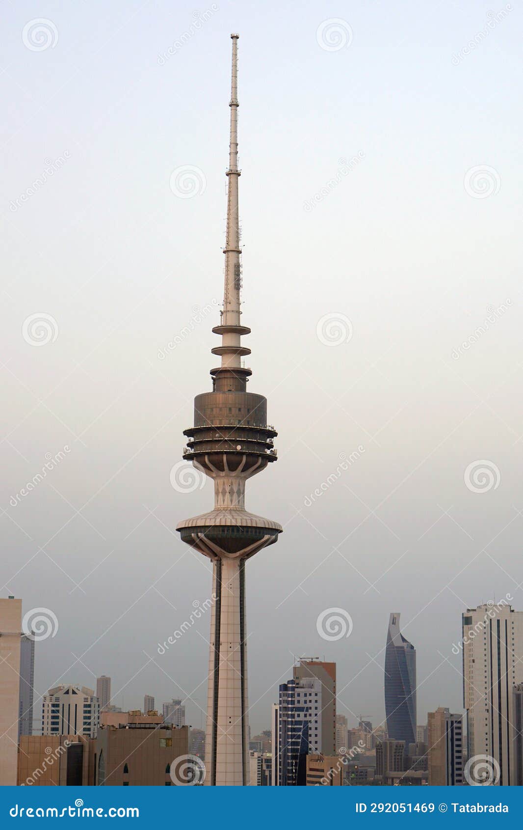 Liberation tower Kuwait stock image. Image of symbol - 292051469