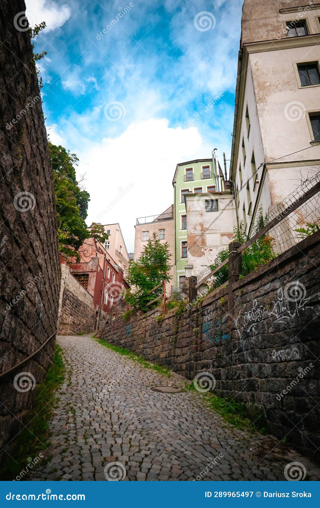 Liberec Passage between Buildings in the City Center Stock Image ...