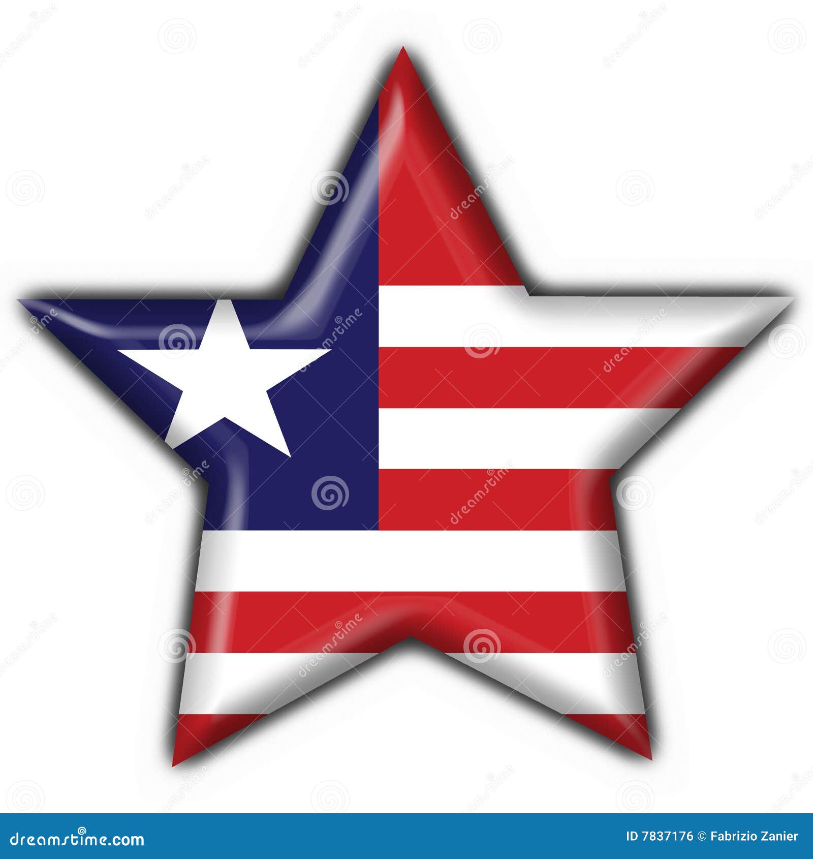 Liberia Button Flag Star Shape Stock Illustration - Illustration of ...