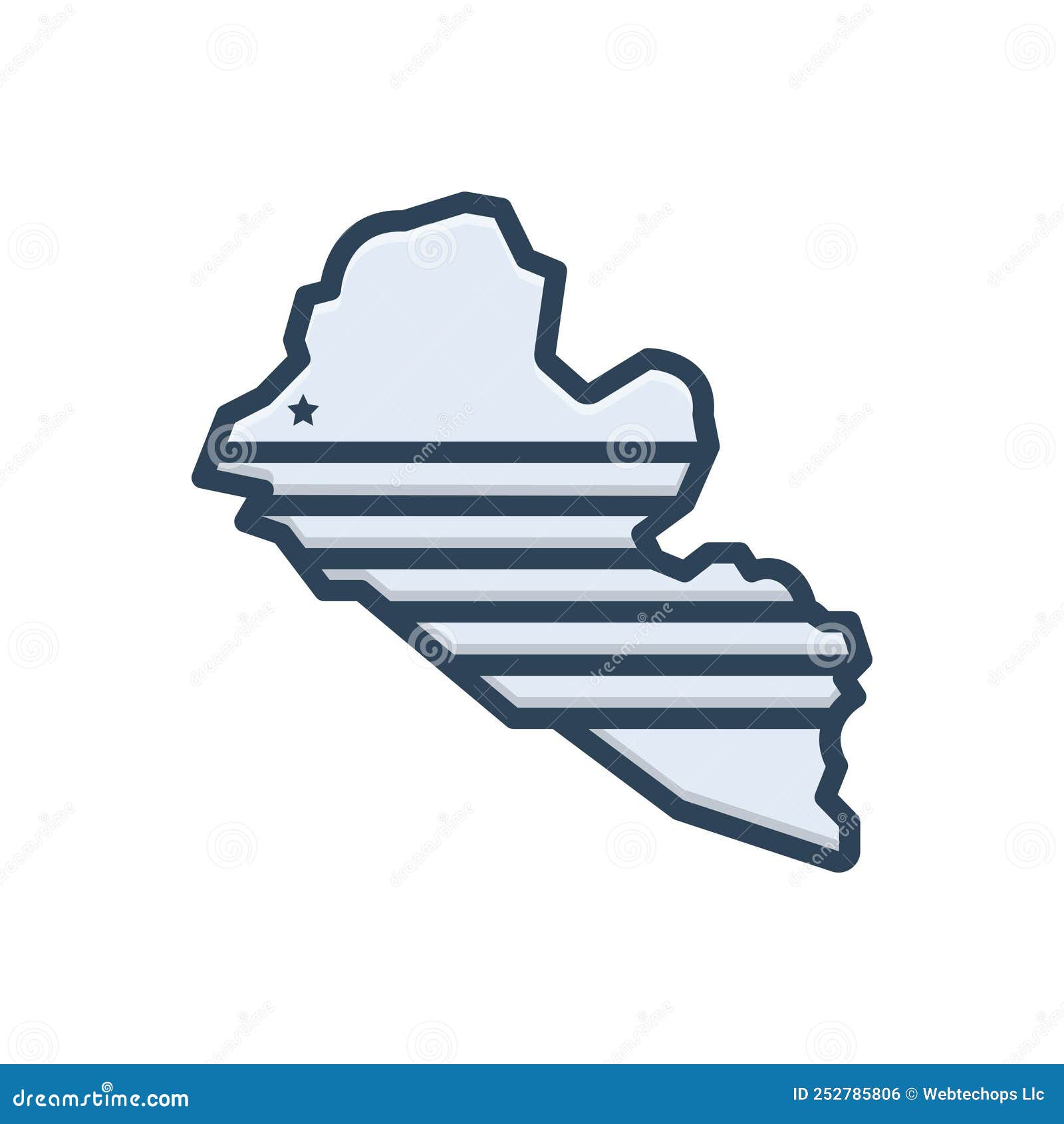 Color Illustration Icon for Liberia, Country and Map Stock Vector ...