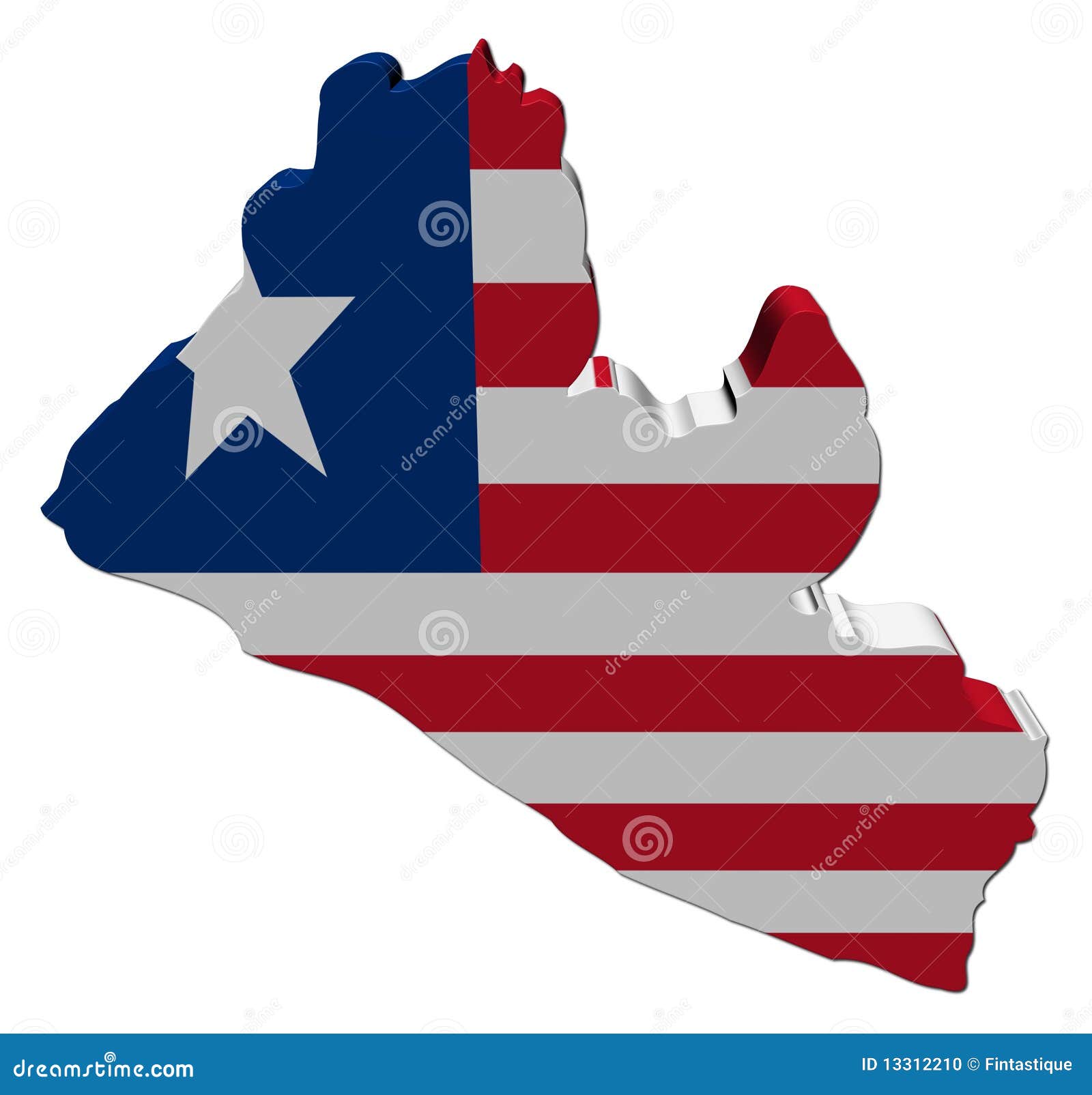 Liberia map flag 3d render stock illustration. Illustration of liberian ...