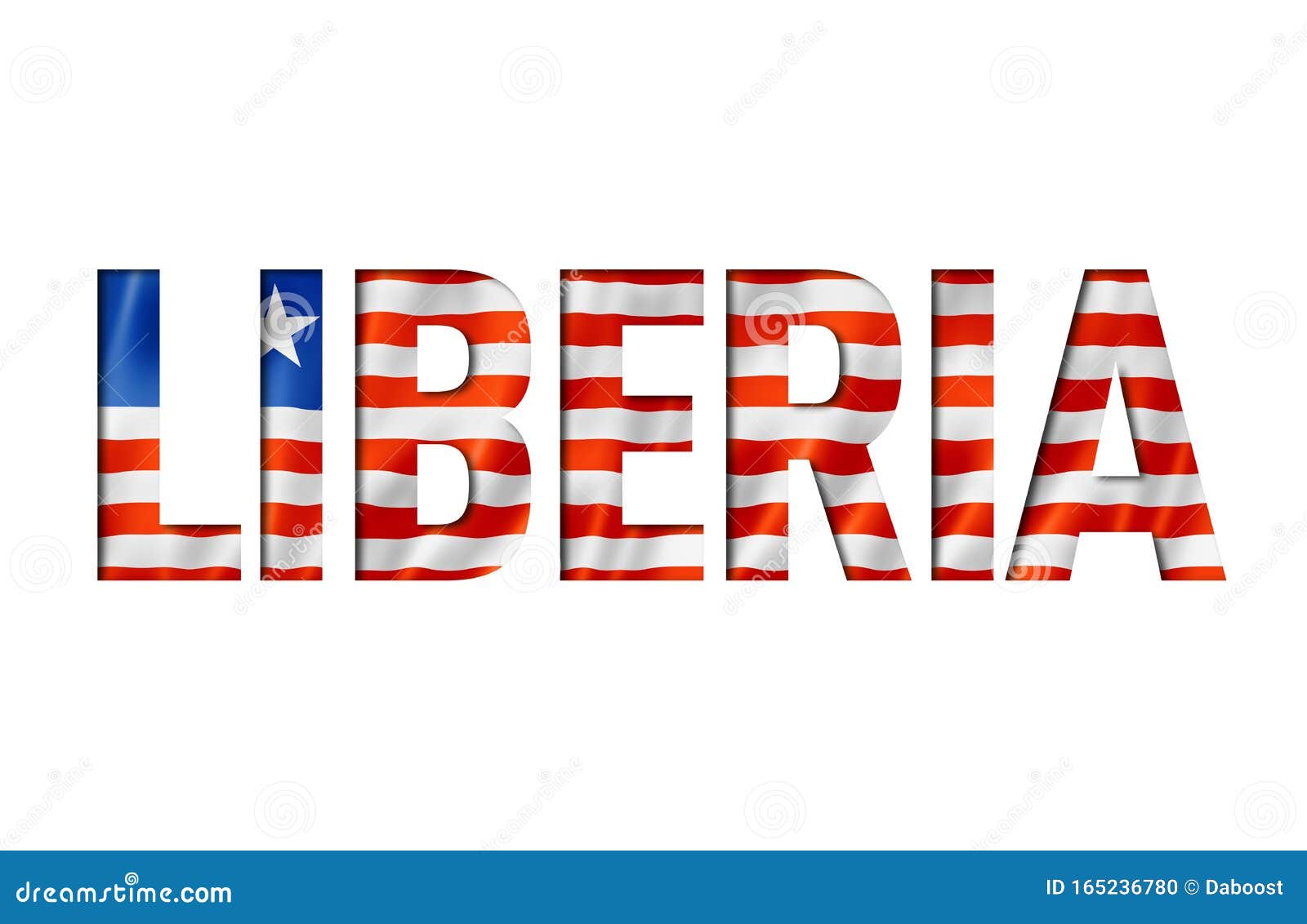 Liberian flag text font stock illustration. Illustration of inside ...