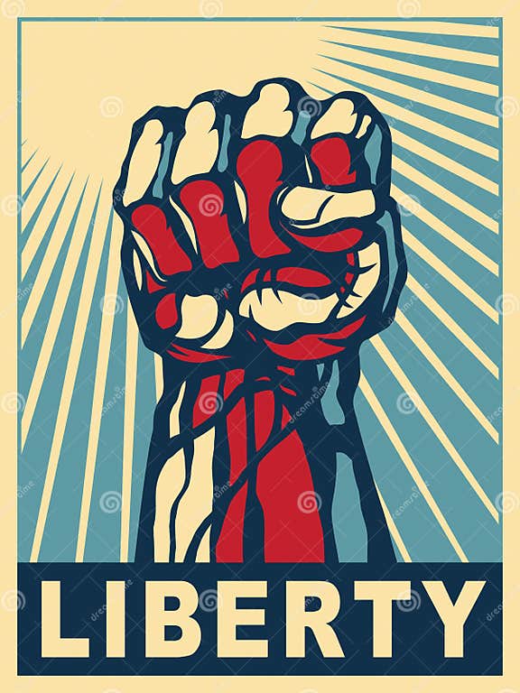 Liberty, art concept stock vector. Illustration of blue - 24907174