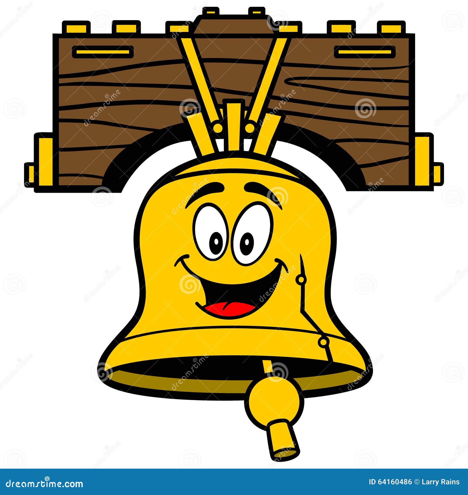 Liberty Bell Cartoon Vector Illustration | CartoonDealer.com #64160486