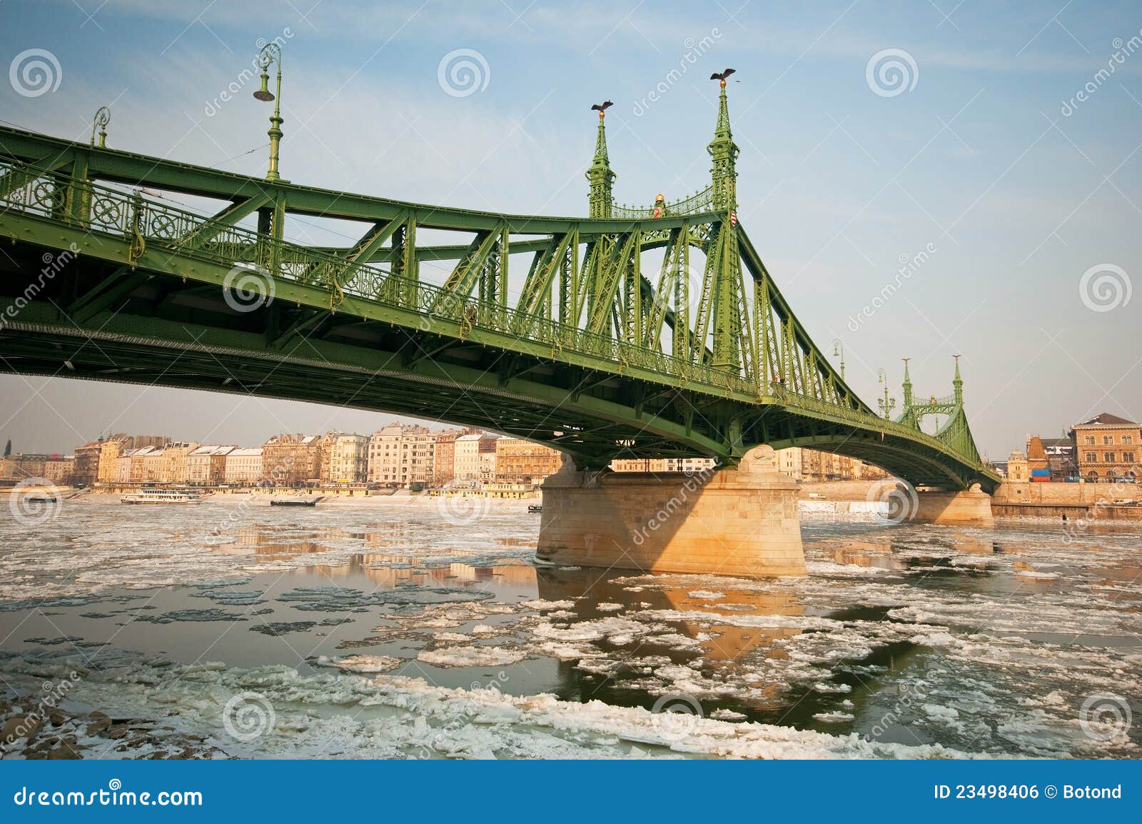 Liberty Bridge stock photo. Image of liberty, architecture - 23498406