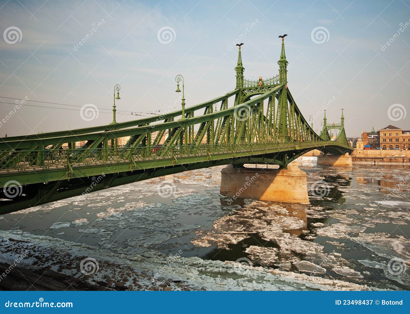 Liberty Bridge stock image. Image of city, detail, capital - 23498437