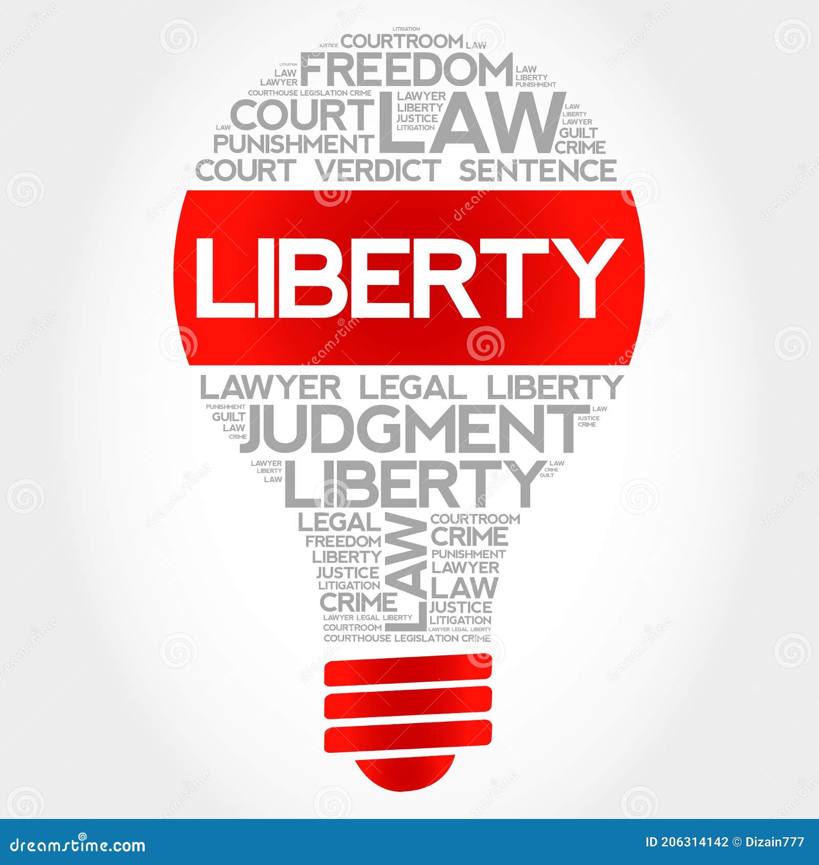 Liberty Bulb Word Cloud Collage Stock Photo | CartoonDealer.com #200158026